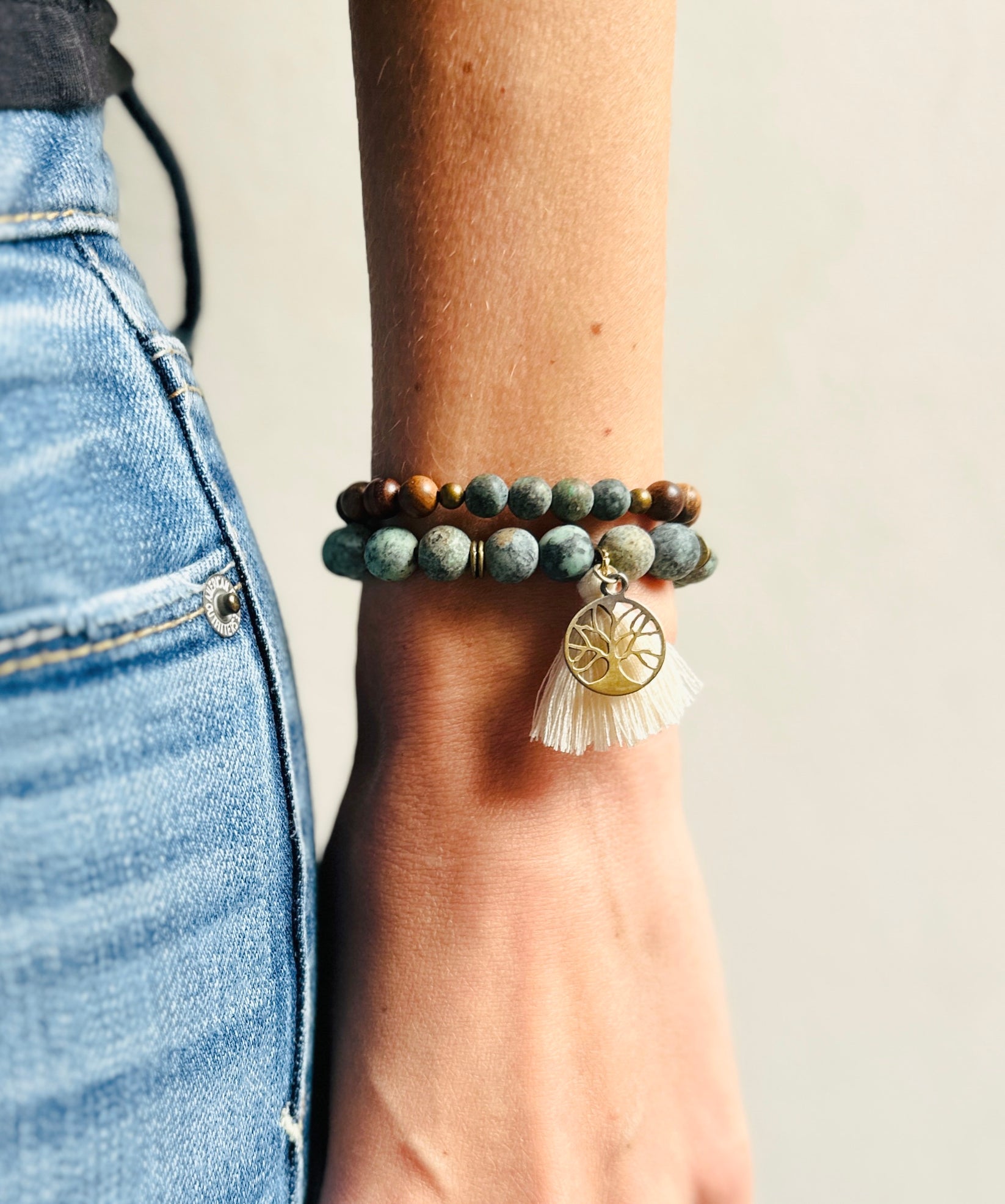 The African Turquoise Stack – Little Lotus Designs
