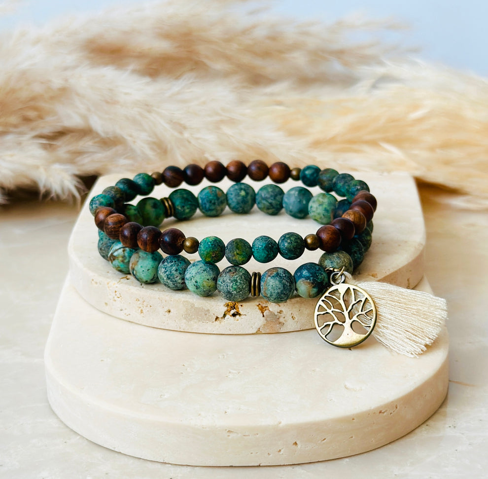 The African Turquoise Stack – Little Lotus Designs