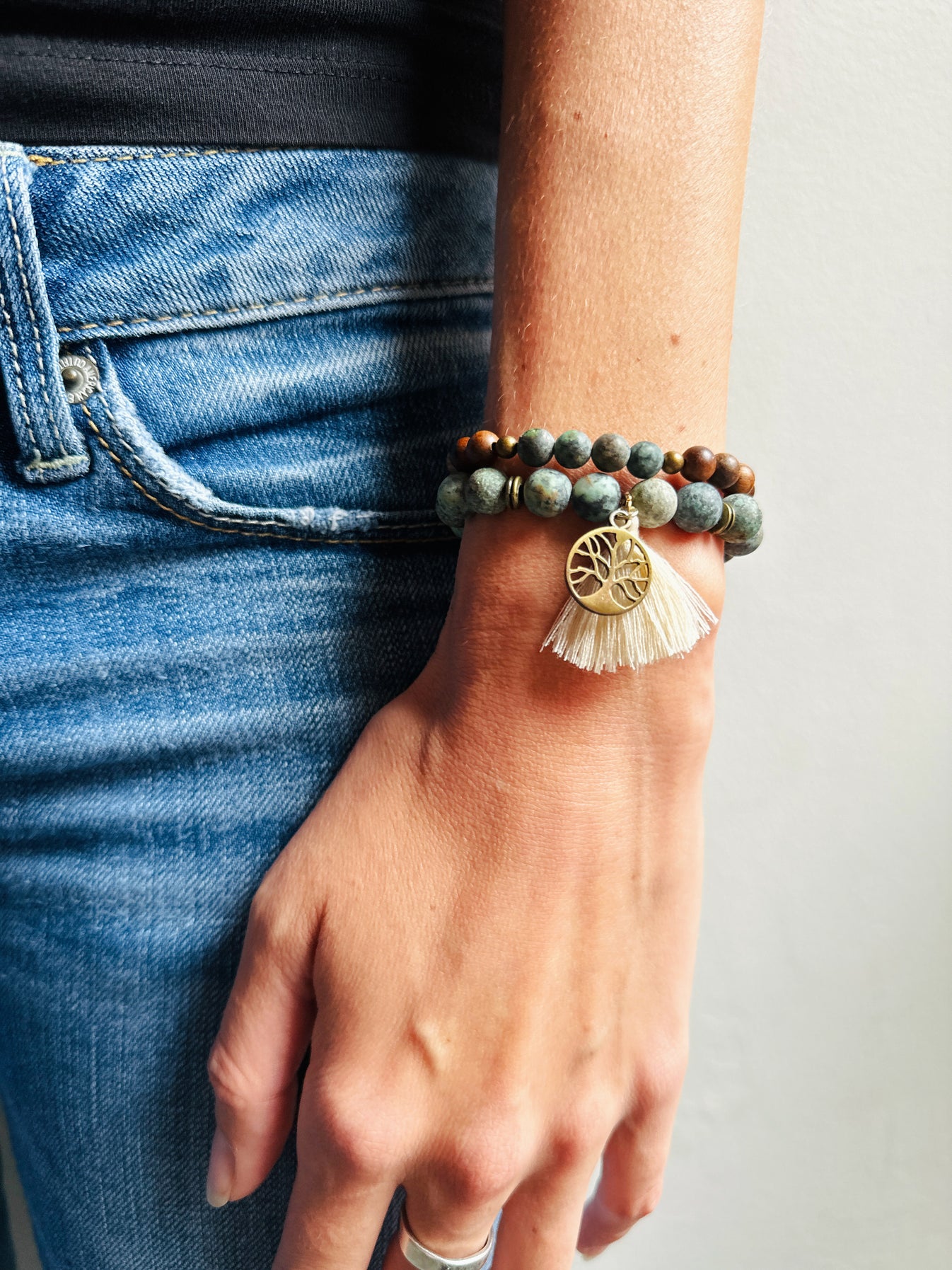 The African Turquoise Stack – Little Lotus Designs