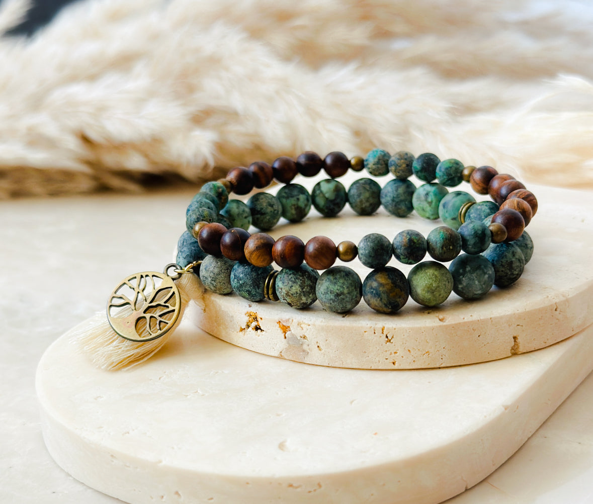 The African Turquoise Stack – Little Lotus Designs