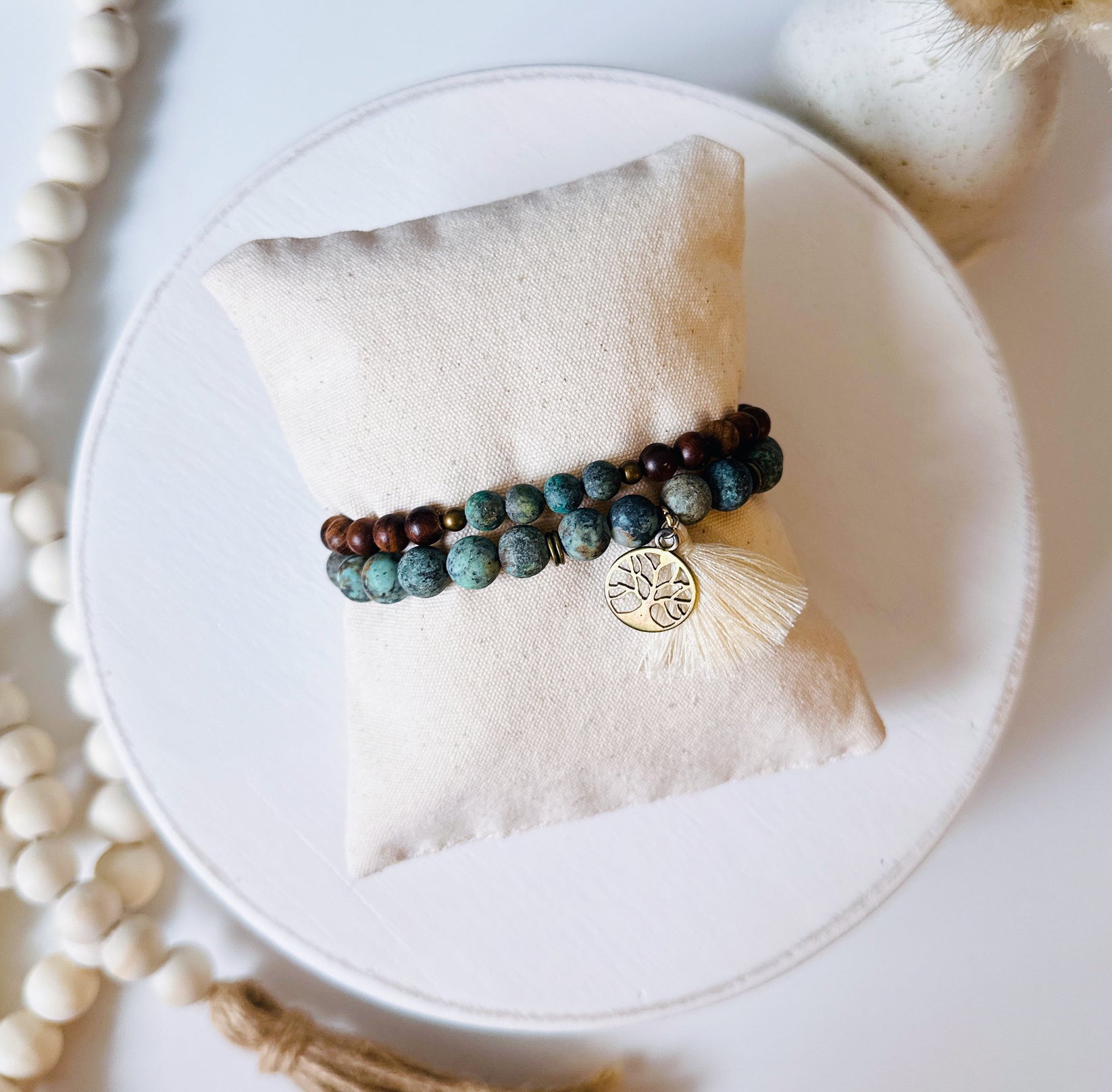 The African Turquoise Stack – Little Lotus Designs