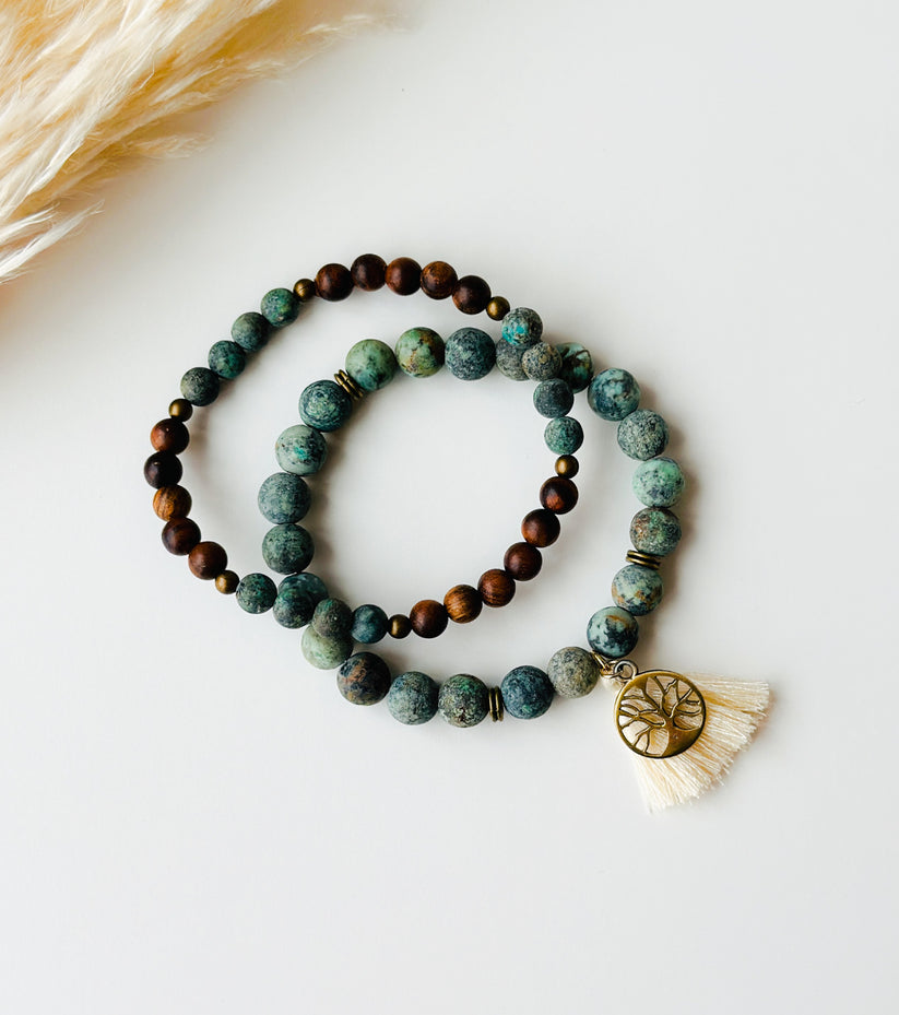 The African Turquoise Stack – Little Lotus Designs